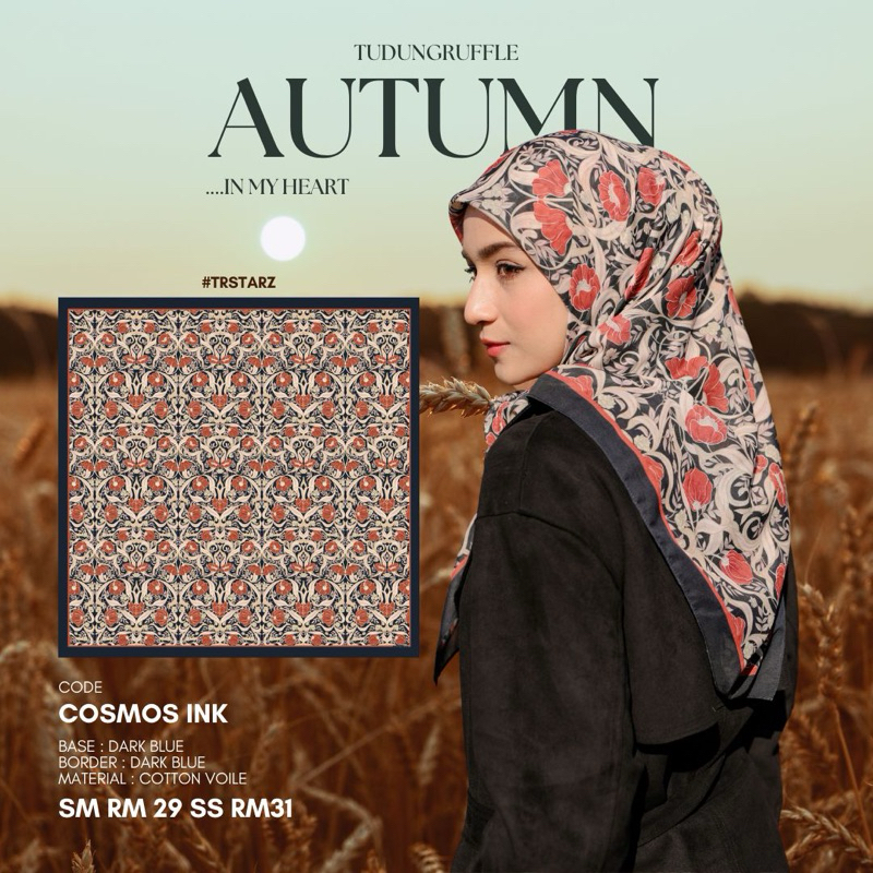 Tudung Ruffle (Autumn in My Heart collection) POSTAGE EVERYDAY | Shopee ...