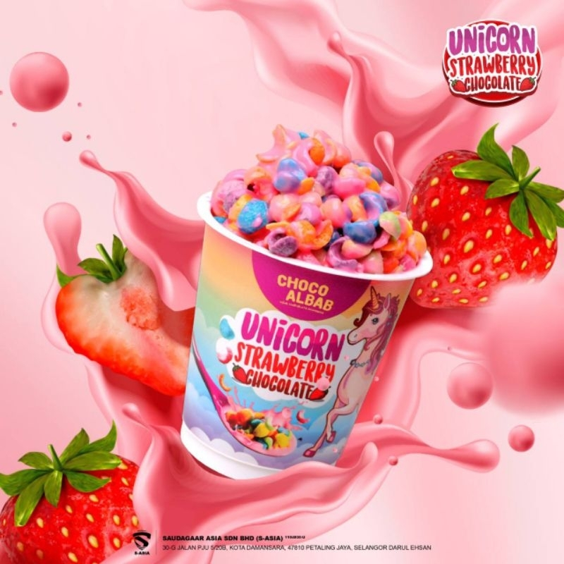 Mini Choco jar Unicorn Strawberry Chocolate by Choco Albab | Shopee ...
