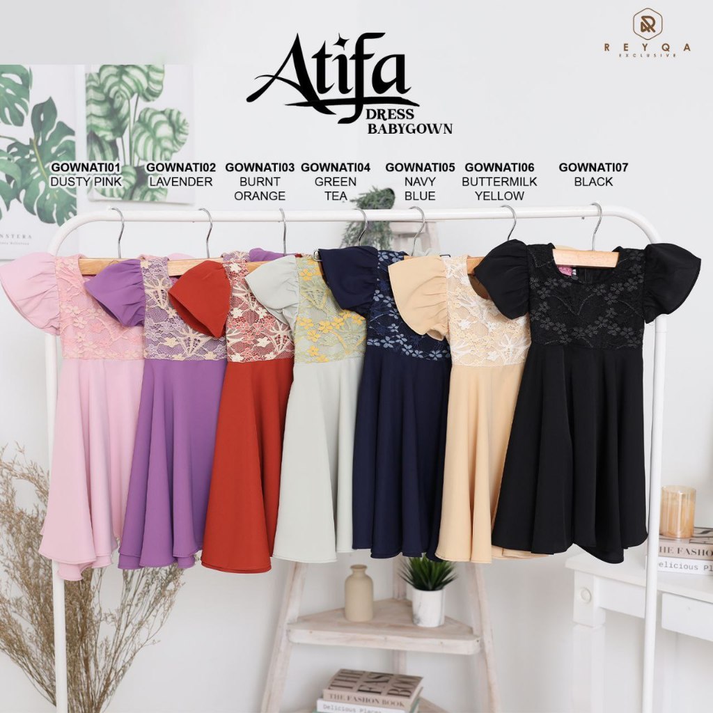 GOWN BABY ATIFA by REYQA EXCLUSIVE 🌹 GAUN BABY BERENDA / BAJU RAYA BABY ...