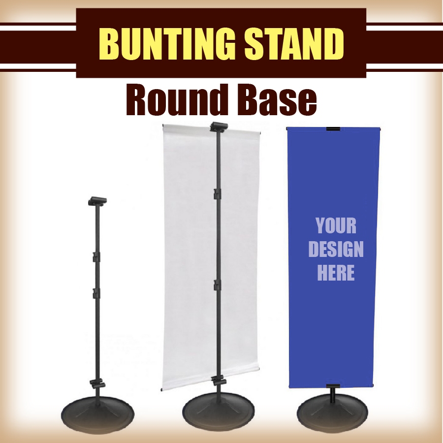 bunting stand / stand / round base stand / streamer round base | Shopee ...
