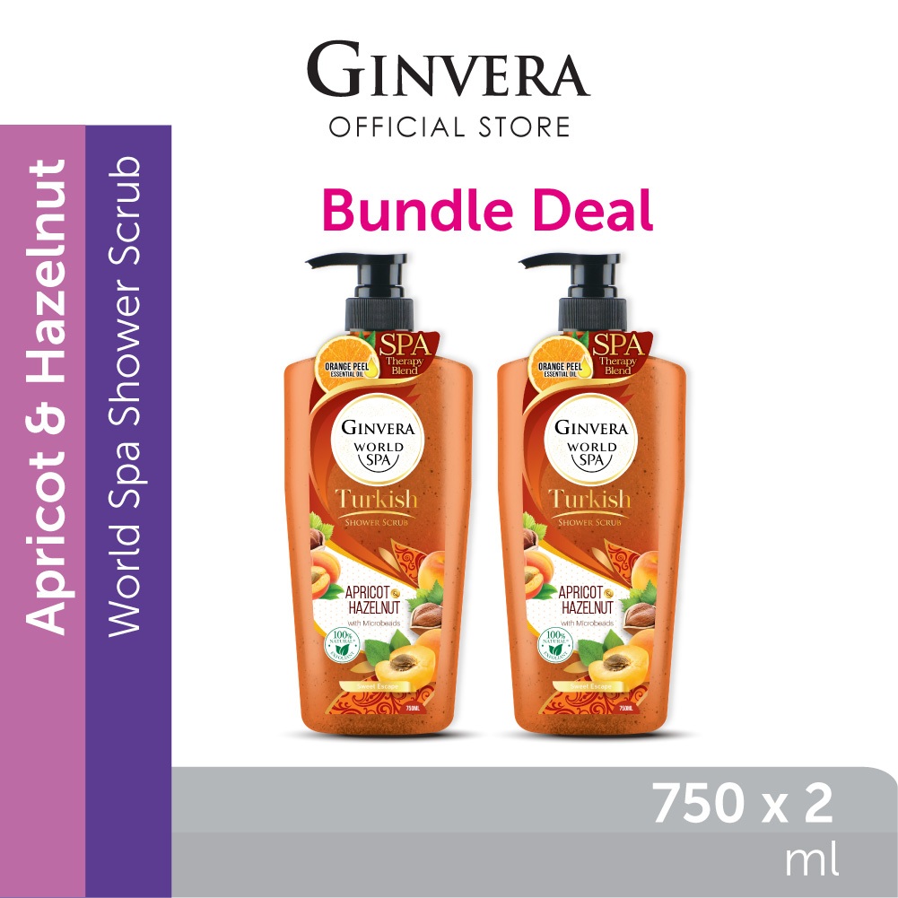 [Bundle of 2] Ginvera World Spa Turkish Shower Scrub - Apricot ...