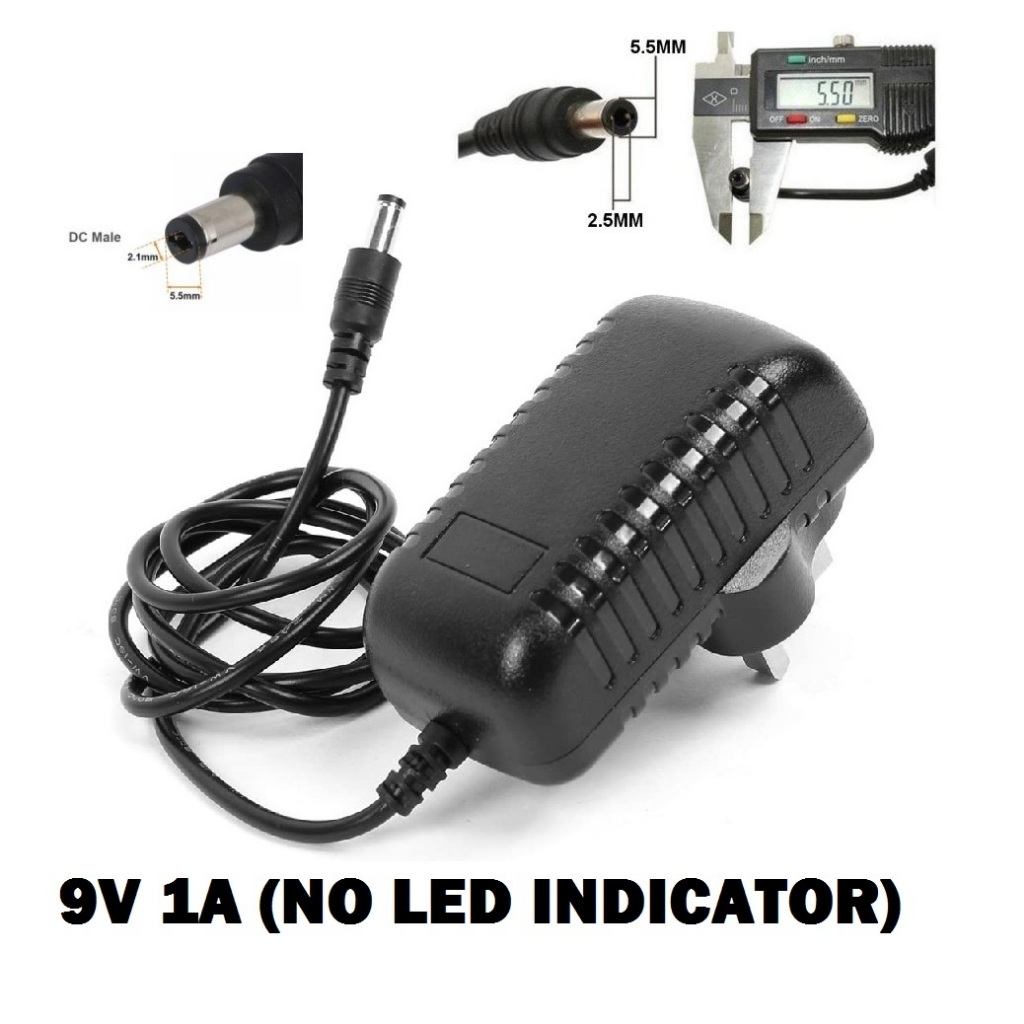 ♕LOCAL STOCK♕ AC to DC 5.5mm Adapter 5V1A 5V2A 5V3A 6V1A 6V2A 9V1A 9V2A ...