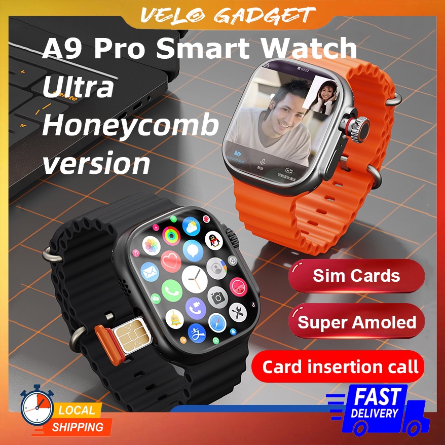 [Malaysia Stock] 4G A9 Pro / CD200 / DW100Pro Smart Watch Super Amoled ...