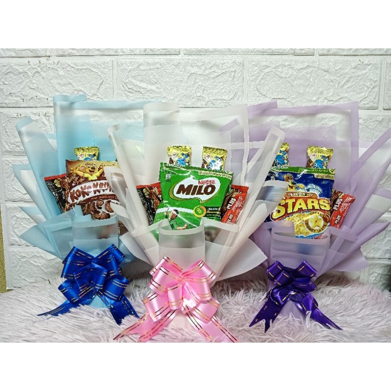 Bouquet bajet + wish card (coklat Rendom) | Shopee Malaysia
