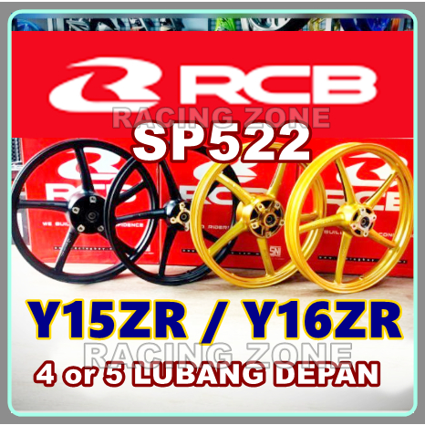 RCB SP522 RIM Y15ZR Y16ZR [ 4 or 5 lubang depan ] 100% ORIGINAL RACING BOY YAMAHA Y15 Y16 SPORT ...