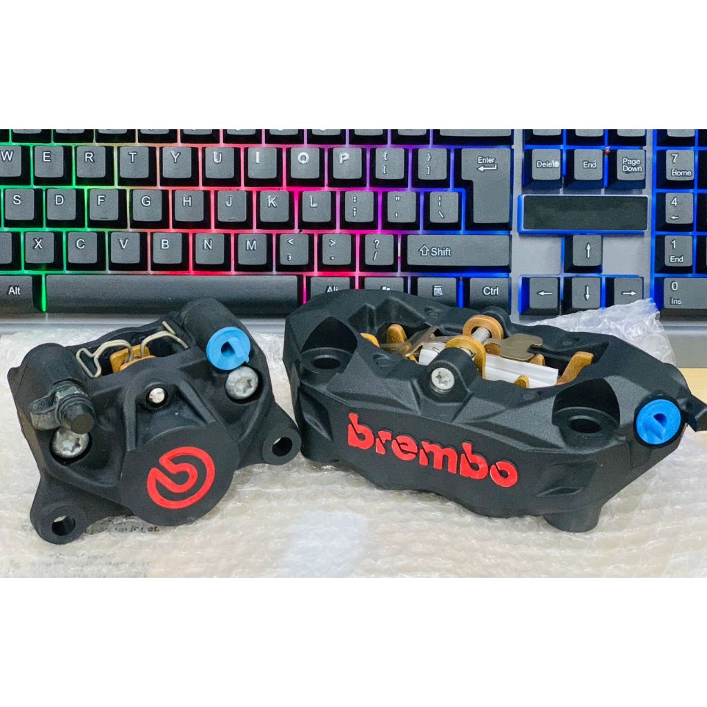 CALIPER BREMBO ORIGINAL M3 + P34 STYLEMA RED FLUORESCENT YELLOW DARK BLUE SILVER M3 K50 100mm ...