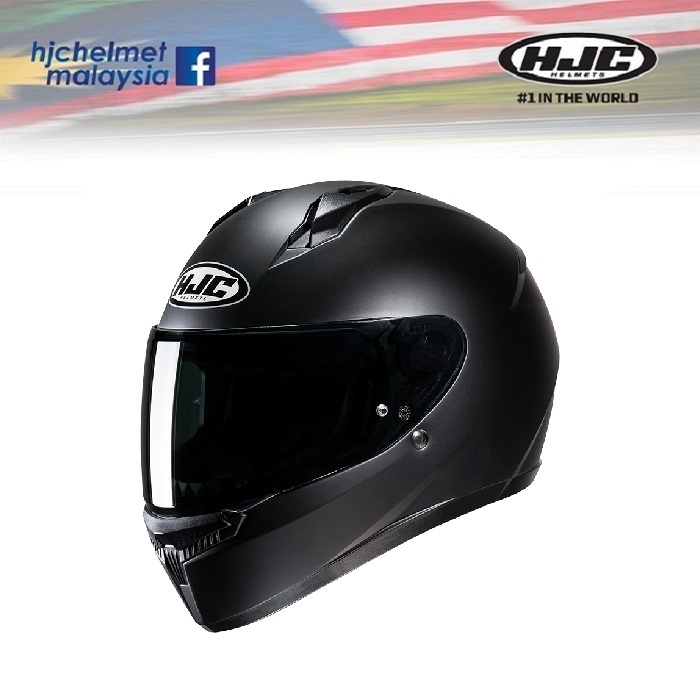 FULL FACE HJC C10 Helmet - SF Black bike motosikal HJC moto keledar | Shopee Malaysia