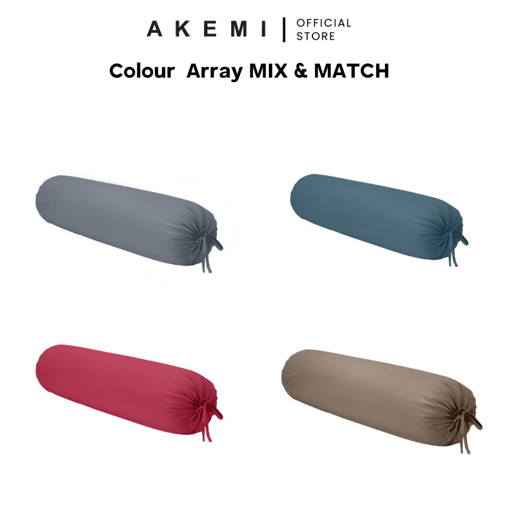 Mix & Match AKEMI Cotton Select Colour Array (1pc) 750TC - Bolster Case ...