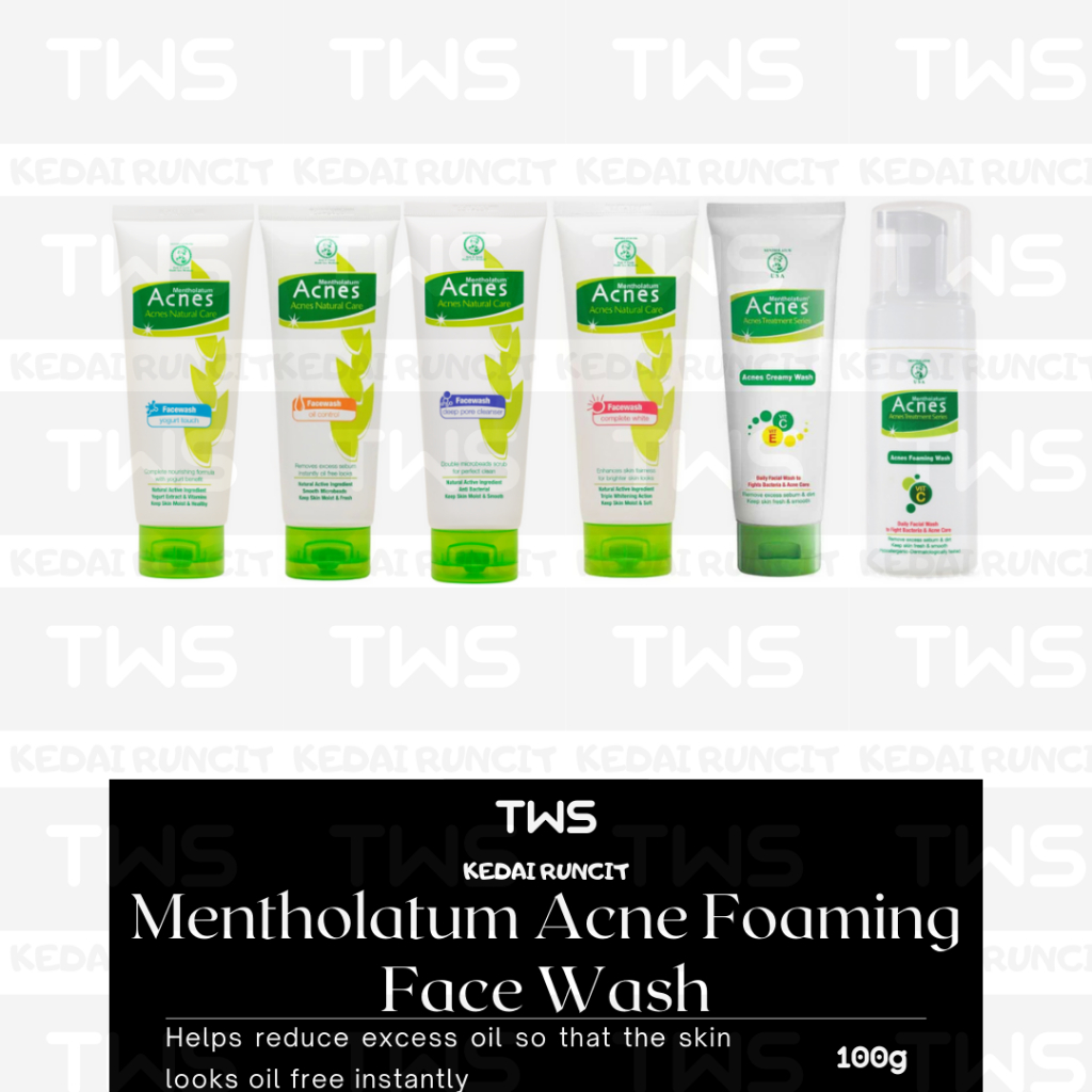 Mentholatum Acne Whitening Oil Control Deep Clean Cleanser Foaming Face ...