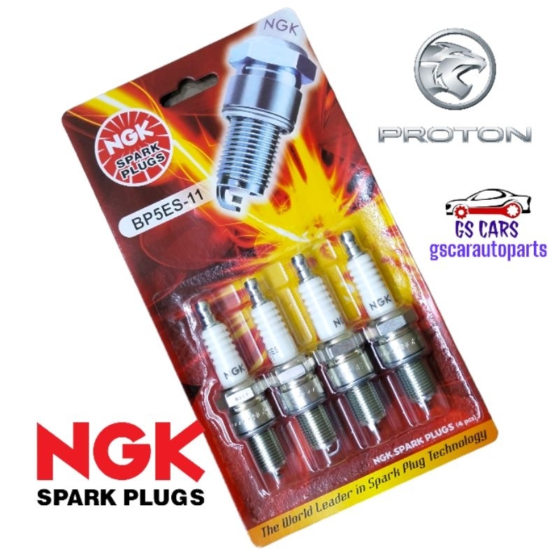 Original Ngk Spark Plugs BP5ES-11 Injection/Carburetors Proton Saga 8v ...