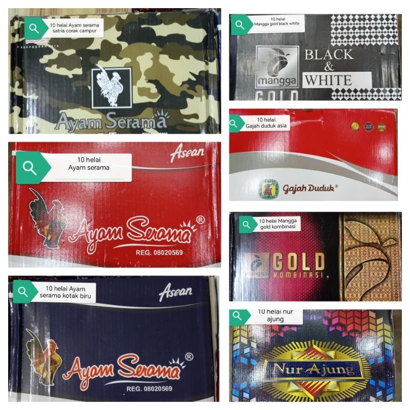 10 helai kain pelikat dewasa borong aneka pilih an kain sarung dewasa ...