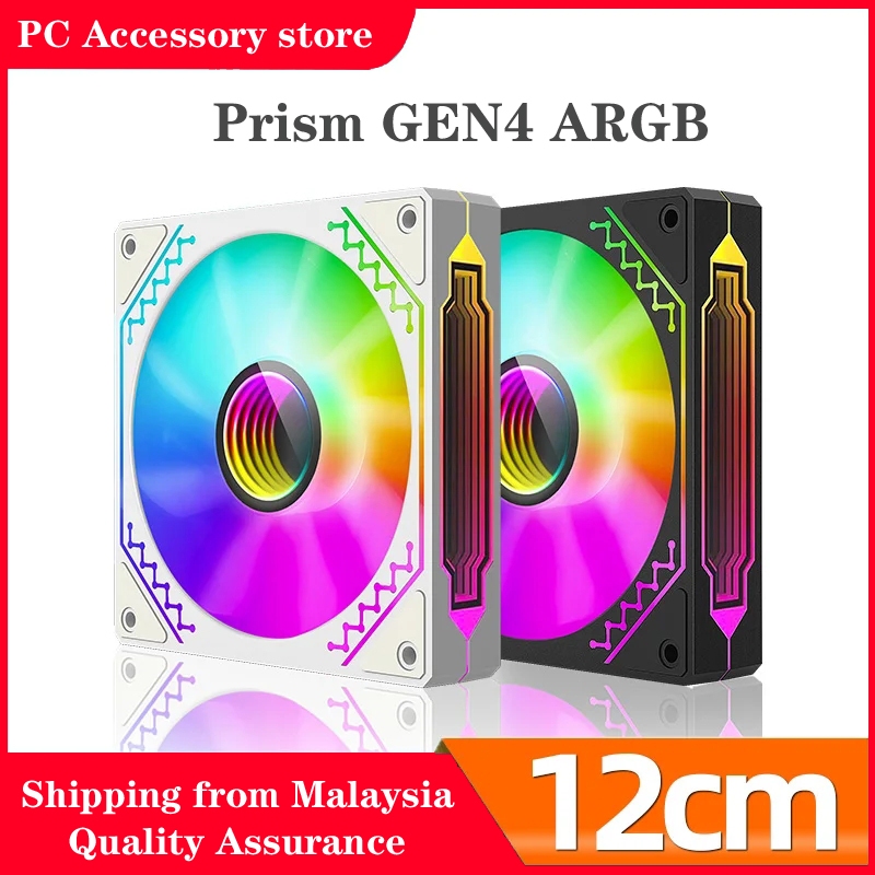 PRISM GEN4 ARGB CPU Fan 120mm Infinite Mirror Lian Li Same Style 5V ...