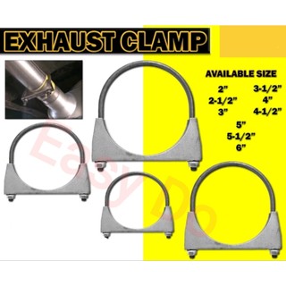 U shape Hose Paip Clip (45MM,60MM,75MM,90MM) HEAVY DUTY muffler Exhaust ...