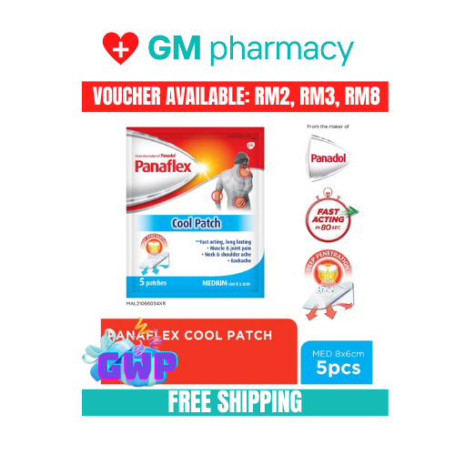 Panaflex Cool Patch 5s | Relieves muscle and joint pain | plaster for ...