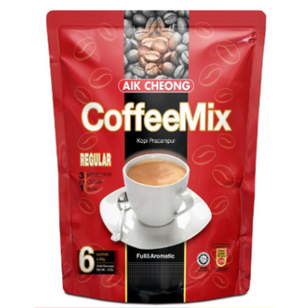 AIK CHEONG Instant Aromatic Coffee Mix Regular (18g x 6 sachets) Convenience Travel Value Pack ...