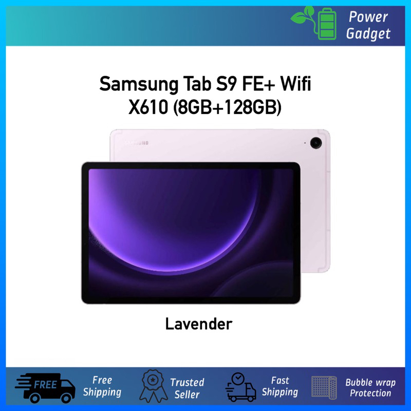 Samsung Galaxy Tab S9 FE/ S9 FE+/ S9 5G [6GB/8GB/12GB RAM + 128GB/256GB] Original Samsung ...