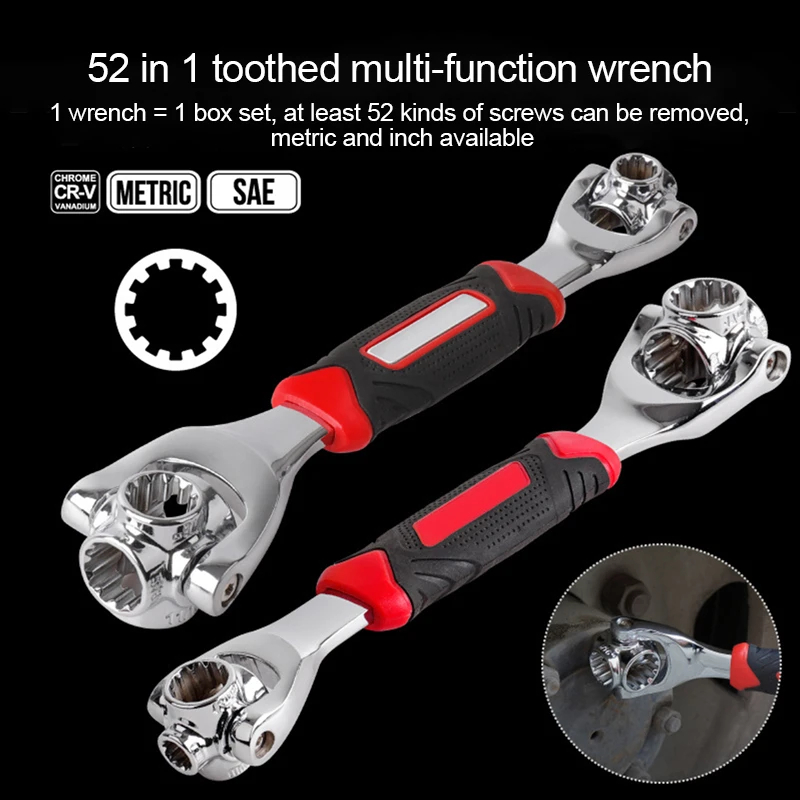 MKR 52In1 Multi Torque Wrench Double-Headed 360-Degree Rotating ...