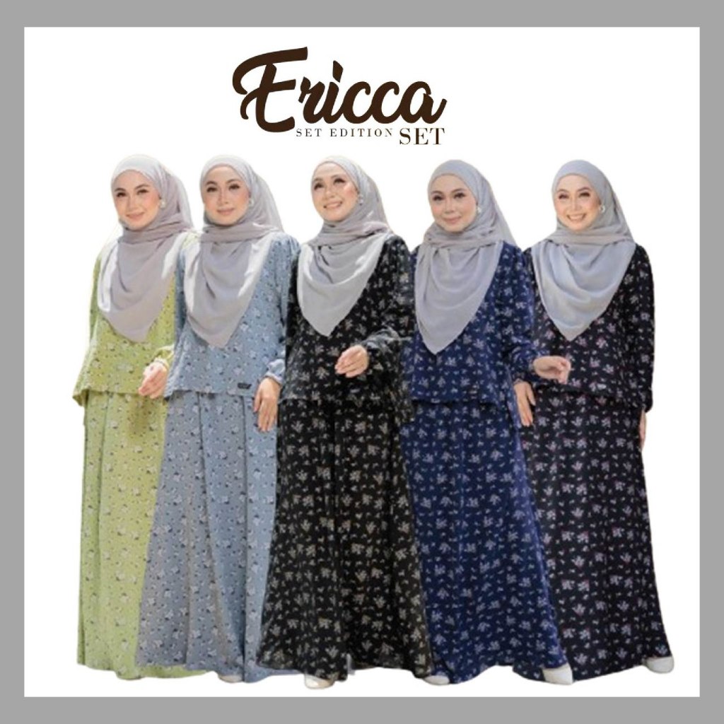 Ericca Set Blouse Skirt Set Dmimi | Shopee Malaysia