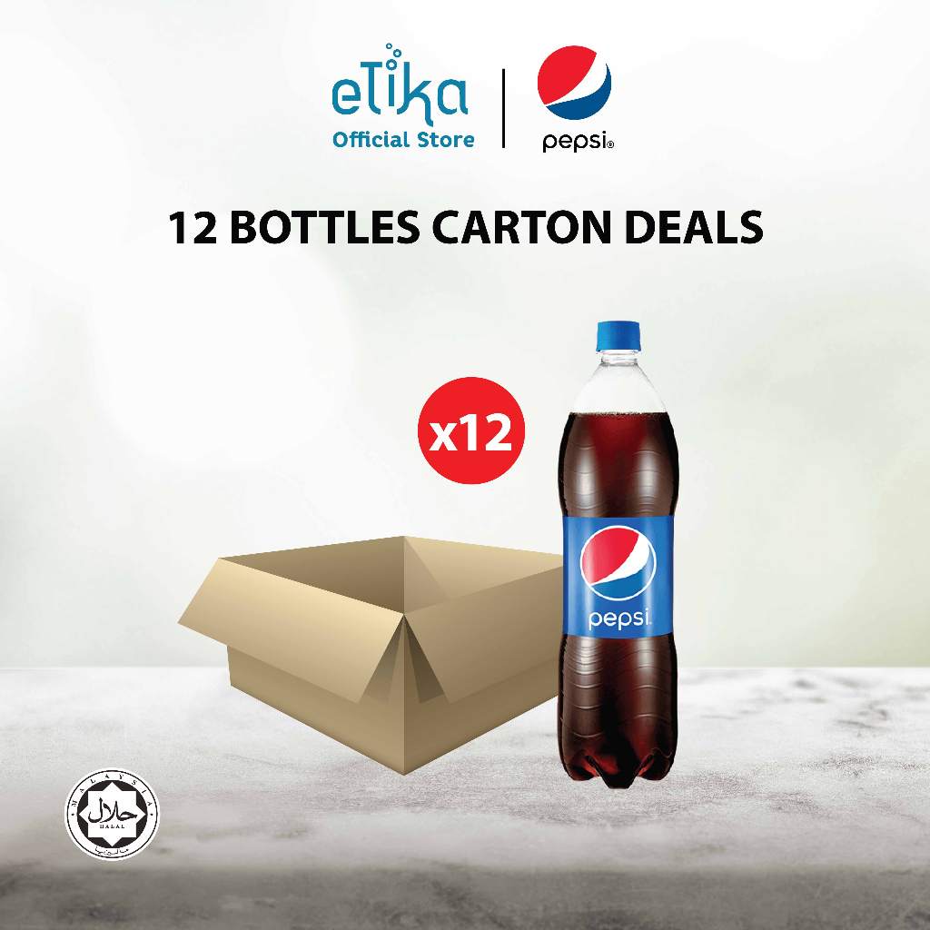 Pepsi Cola Carbonated Drinks (1.5L x 12 Bottles/Carton) | Shopee Malaysia