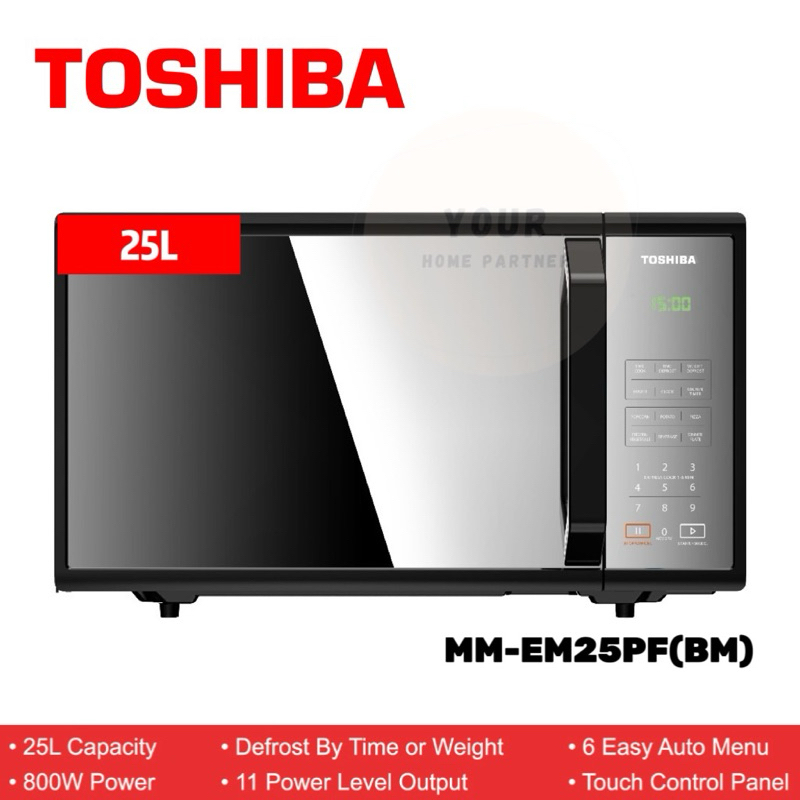 Toshiba Microwave Oven 25L Capacity MM-EM25PF(BM) | Shopee Malaysia