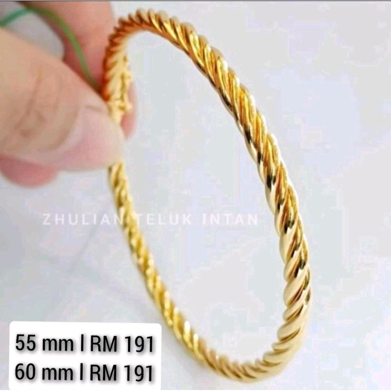 [BG5012-BG5018] Zhulian Gelang tangan minggu Pintal Emas Saduran/ Gold ...