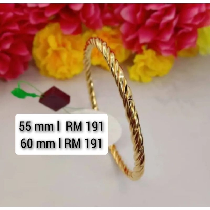 [BG5012-BG5018] Zhulian Gelang tangan minggu Pintal Emas Saduran/ Gold ...