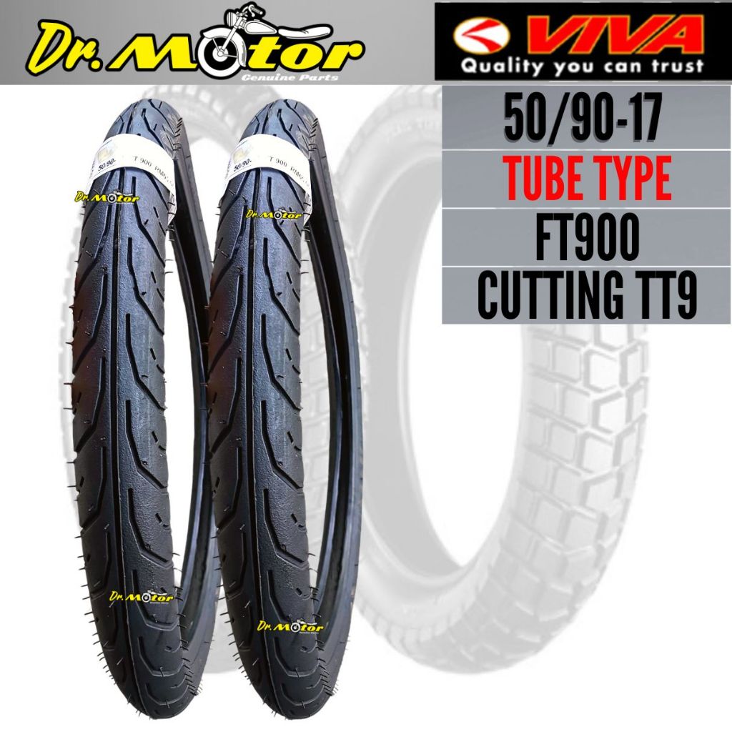 VIVA TYRE 17 Tube Type FT900 50/90-17 60/80-17 70/80-17 80/80-17 ...