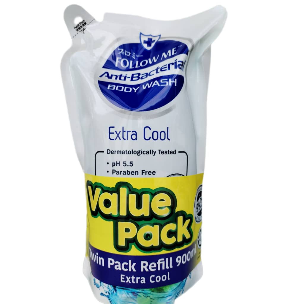Follow Me Body Wash Extra Cool 900ml x 2 (Value Pack) | Shopee Malaysia
