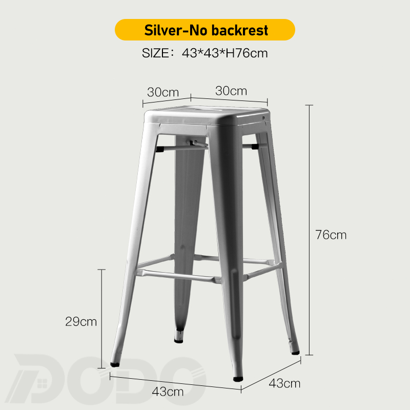 DO Metal High Chair Bar Stool Cafe Chair Dining Chair Kerusi Makan ...