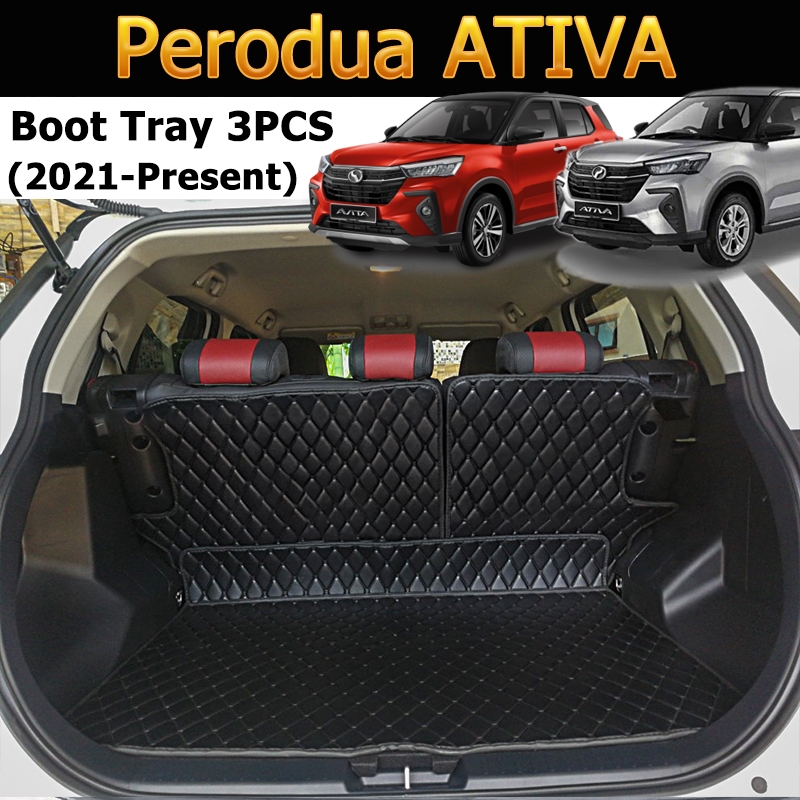 Perodua Ativa 2021 to 2024 Boot Tray Bendable Full Rear Cargo Trunk ...