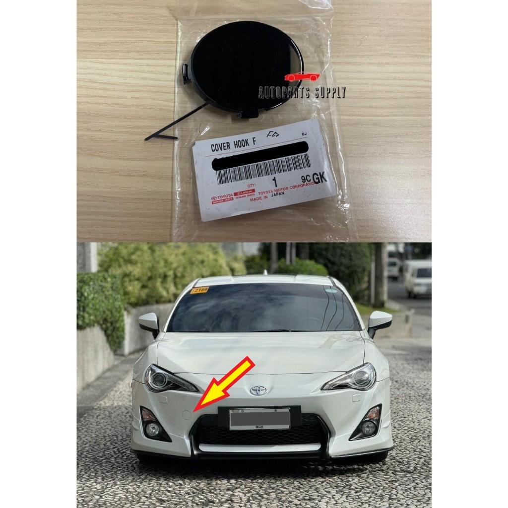 ORIGINAL TOYOTA 86 FT86 GT86 ZN6 2012 - 2016 FRONT TOWING COVER (PIANO ...