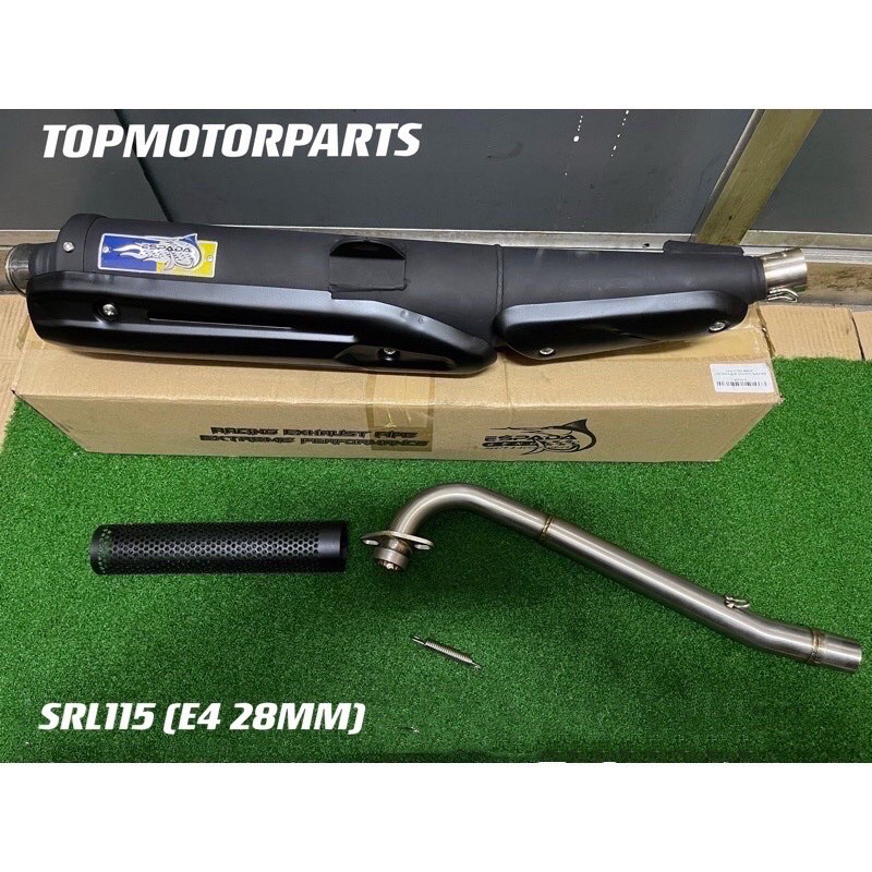 Exhaust Espada Std Cutting 100% Original Y15ZR/Y15/RS150/LC135/SRL115/SRL115FI EZXOS E4 E5 E6 E7 ...