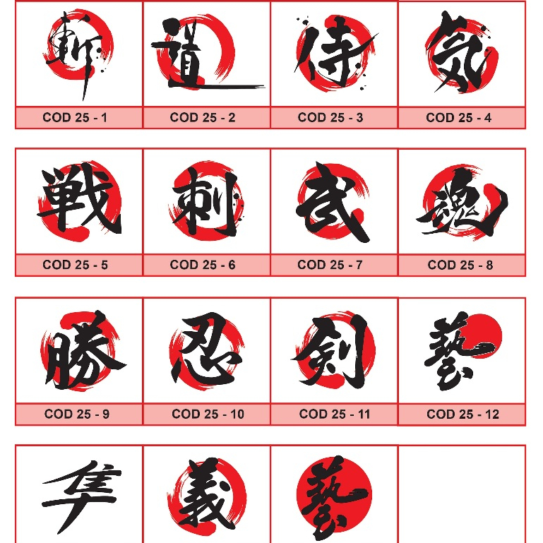 Japanese Word Character Car Sticker Body Fender Bumper Window Decal ...