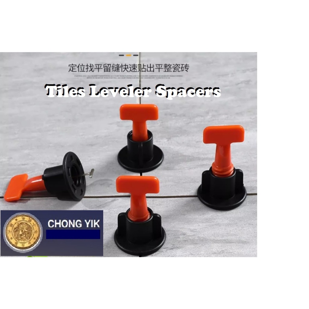 50pcs Tile Leveling System 1pcs Wrench Reusable Tiles Leveler Spacers Tile Clamp With