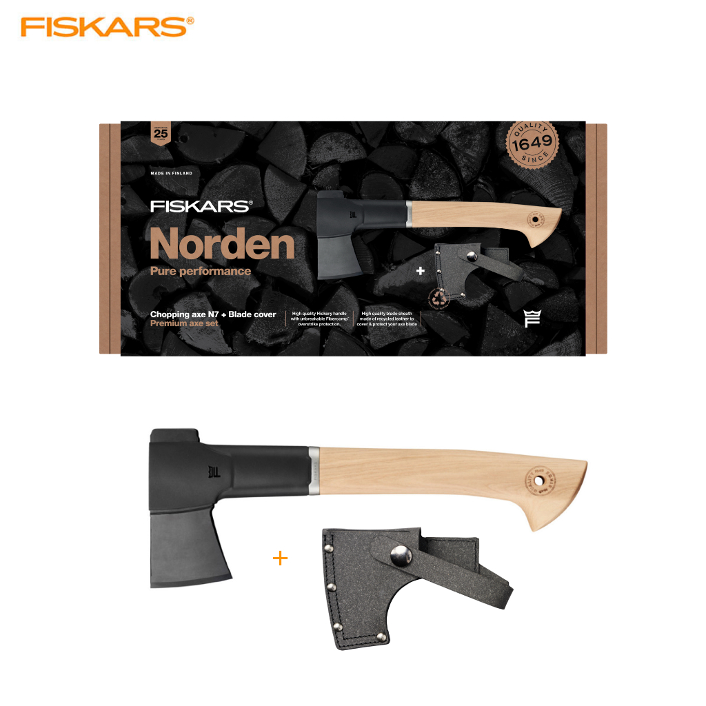 Fiskars Norden Chopping Axe N7 + Blade Cover Set | Shopee Malaysia