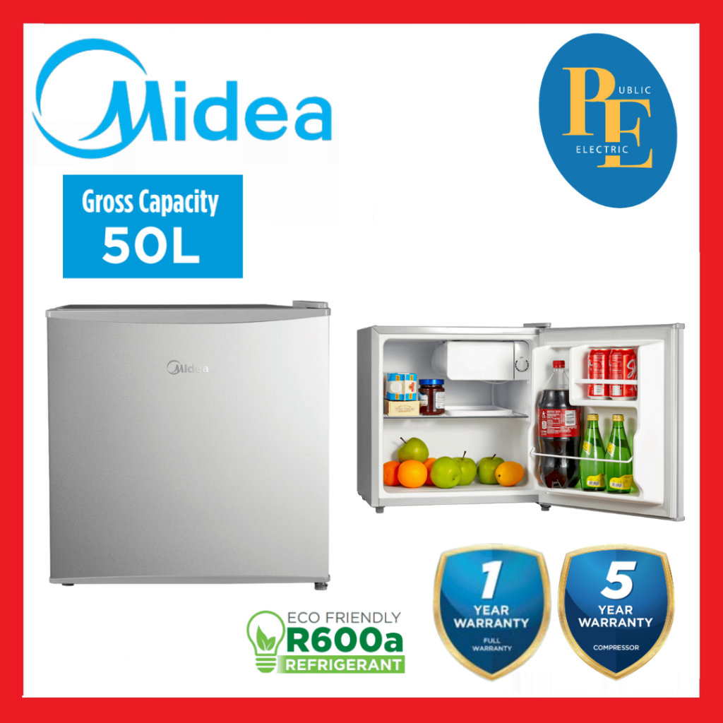 Midea 50L Mini Bar Refrigerator Fridge MDRD86FGG | Shopee Malaysia