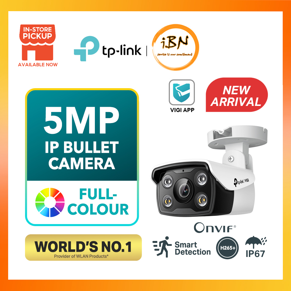 TP-Link 5MP CCTV VIGI C350 - Outdoor Full-Color Super-High Definition ...