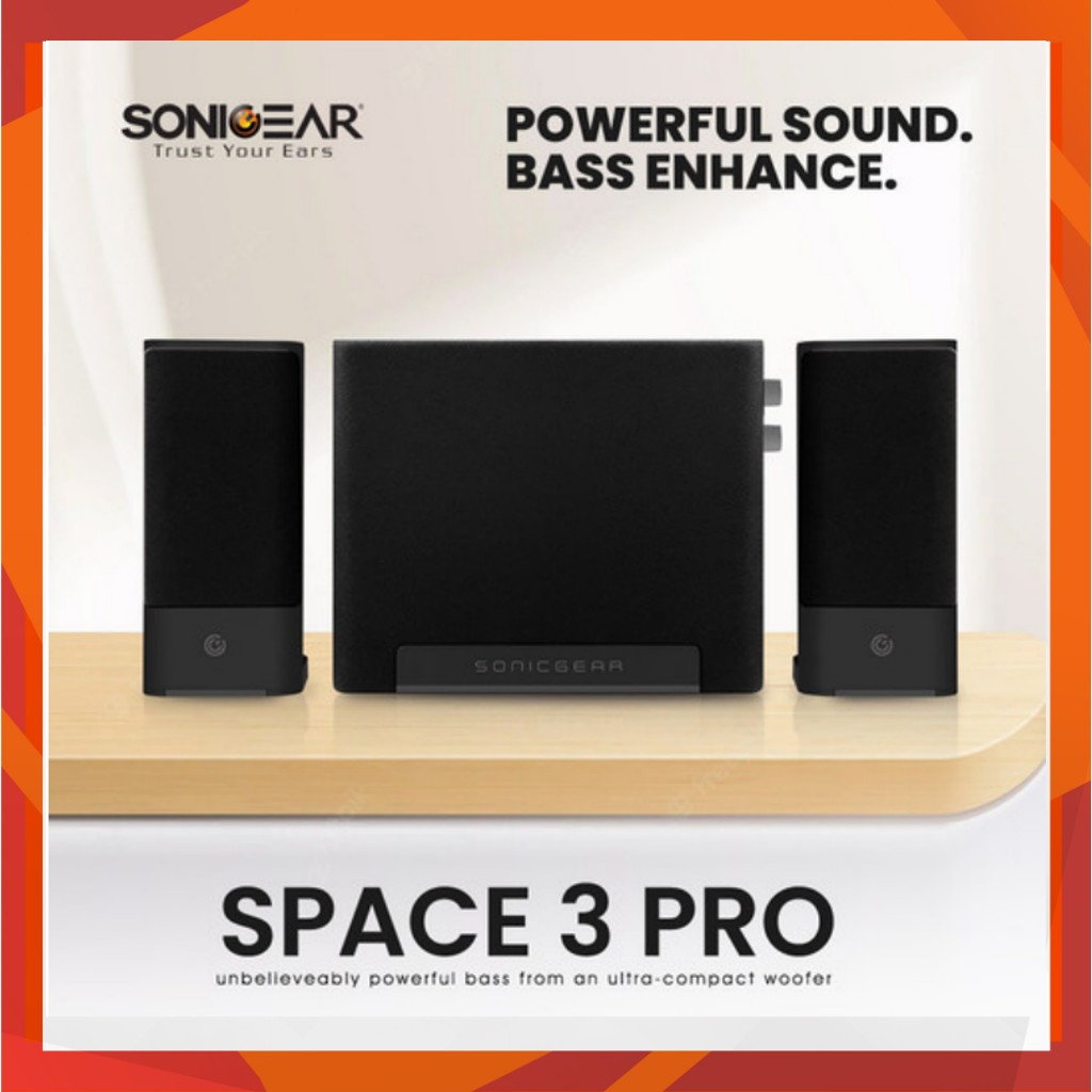 SONICGEAR SPACE 3 PRO HI-FI BLUETOOTH SPEAKER WITH PURE RICH SOUND WITH ...
