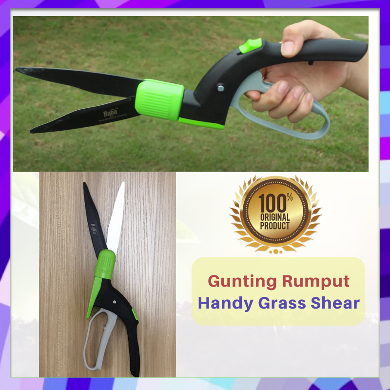 Baba GS-3002 (2) Handy Grass Shear / Gunting Rumput (Pruning/ Shears/ Scissors for Gardening ...