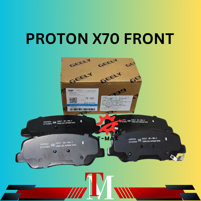 PROTON X70 GEELY DISC PAD / BRAKE PAD SET FRONT REAR/ DEPAN BELAKANG ...