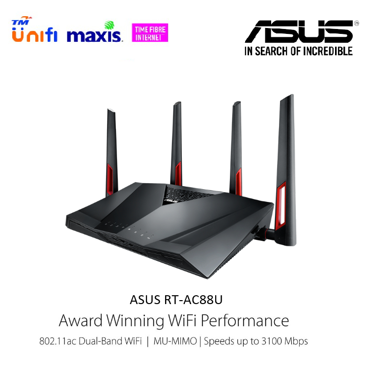 ASUS GT-AC5300 RT-AC5300 RT-AC88U RT-AC86U ROG RAPTURE AiMesh Router (PREOWNED UNIT) | Shopee ...