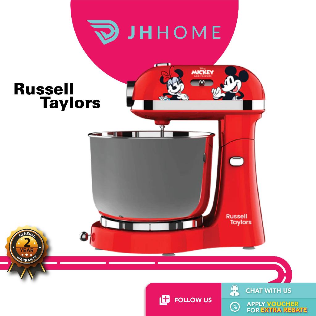 Russell Taylors 3.5L Stainless Steel Bowl Mixer (Mickey Collection ...