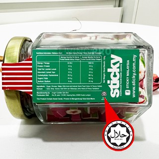 STICKY CANDY Gula-Gula HALAL Thank You / Happy Birthday / I Love You ...