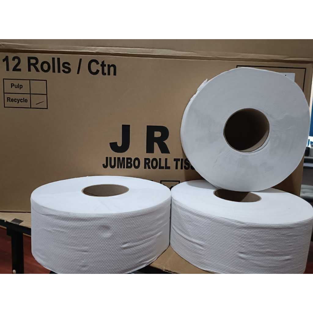 HYGIENE MART Jumbo Roll Tissue (A) - 600gm x 12 Roll's 2Ply | Shopee ...