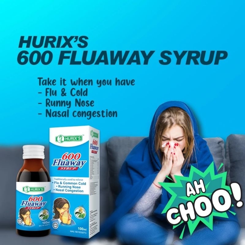 HURIXS 600 FLUAWAY SYRUP 100 ml | Shopee Malaysia