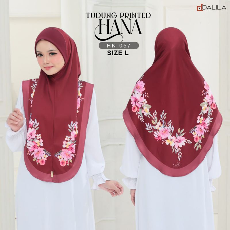 Tudung Sarung Corak Printed Moss Crepe Awning Scuba Tudung Berdagu ...