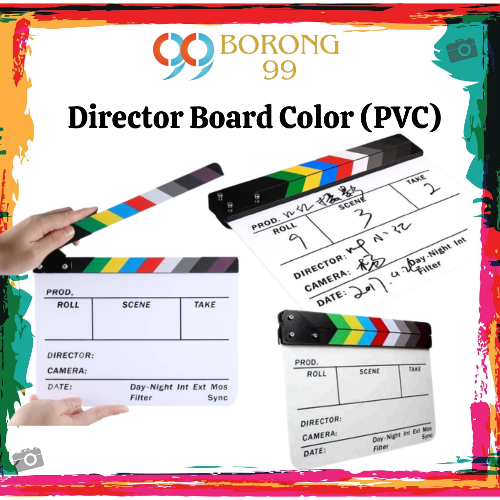 Directors Film Clapper Board Film Slate, Acrylic Plastic Dry Erase ...