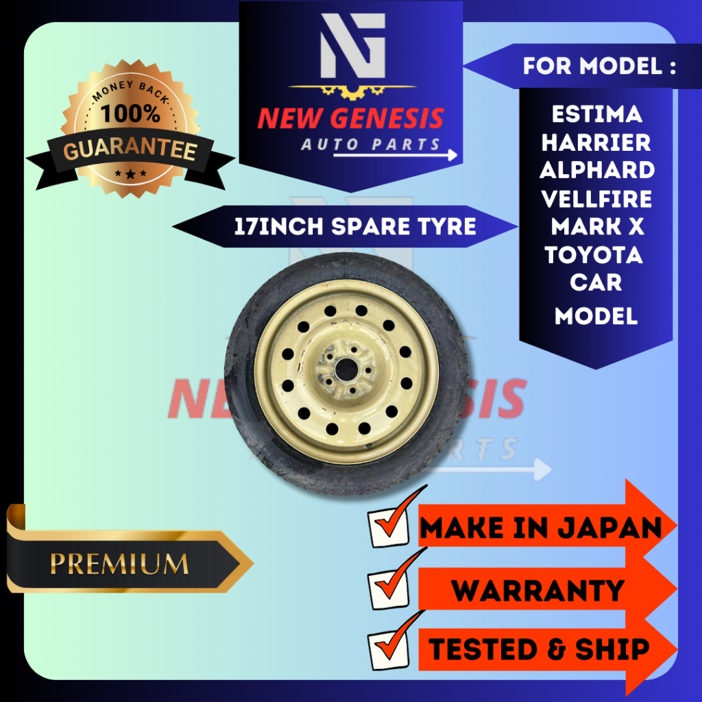 TOYOTA SPARE TAYAR 17INCH CLEAR 4POT BREMBO CALIPER FOR VELLFIRE ...