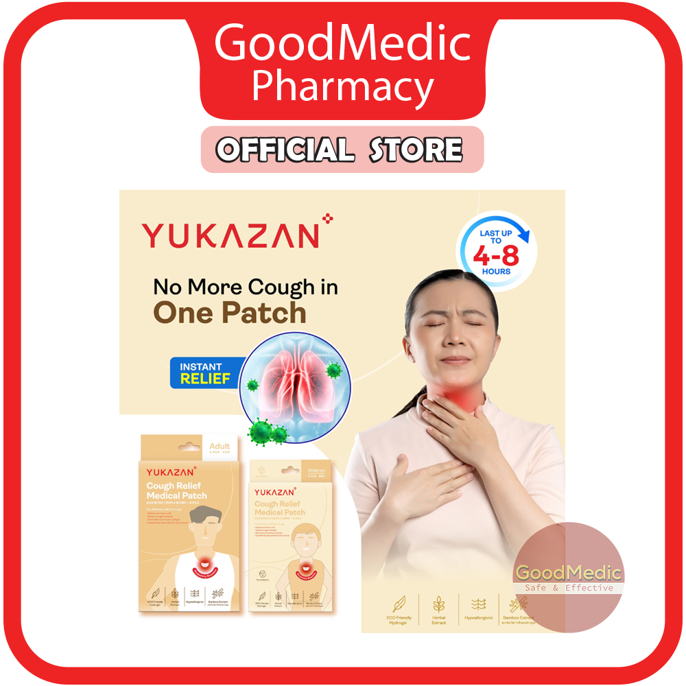 Yukazan Cough Relief Medical Patch 6's Adults / Kids or Children - Anti ...