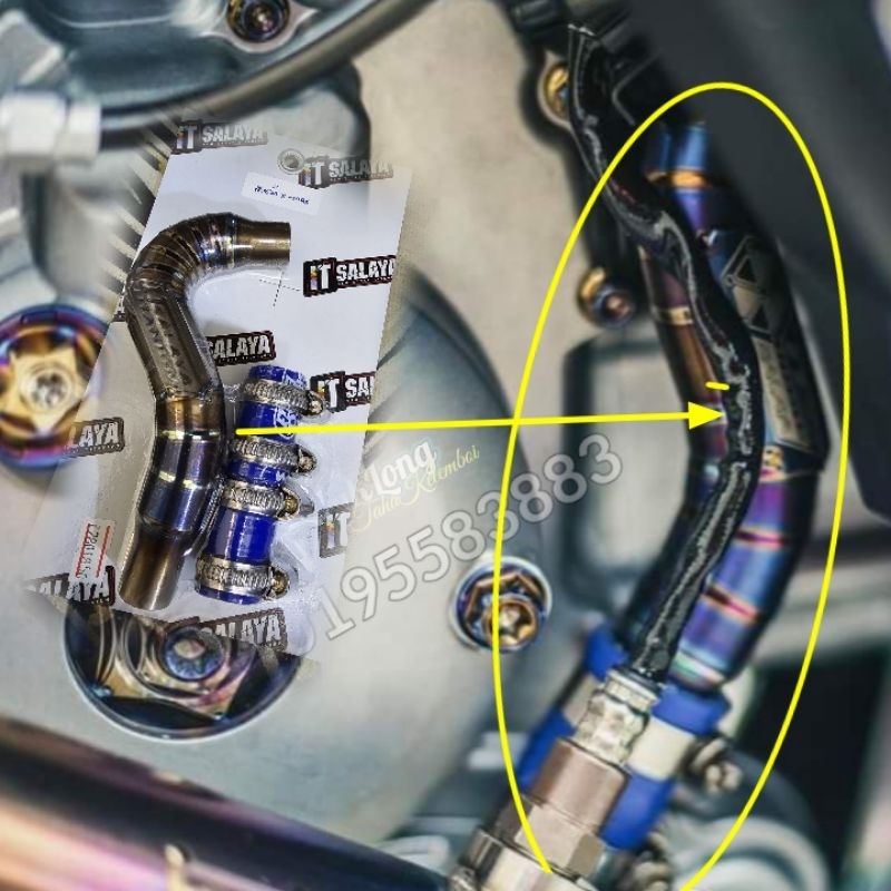 XmaX V1 V2 Radiator Hose Titanium Salaya | Shopee Malaysia